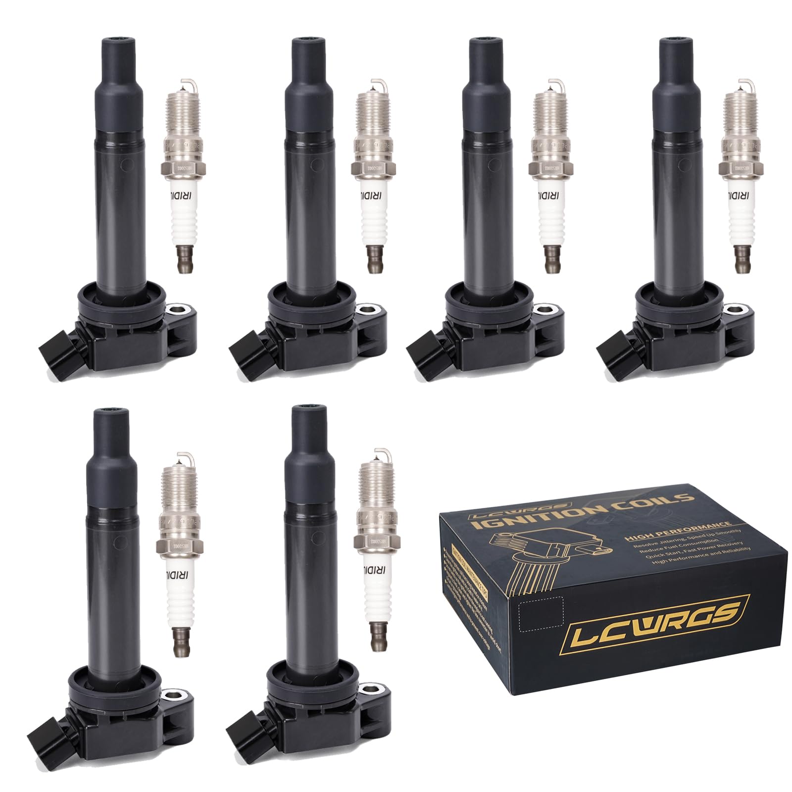 Amazon.com: Set of 6 Ignition Coil Pack and Spark Plugs Fits for Lexus ...