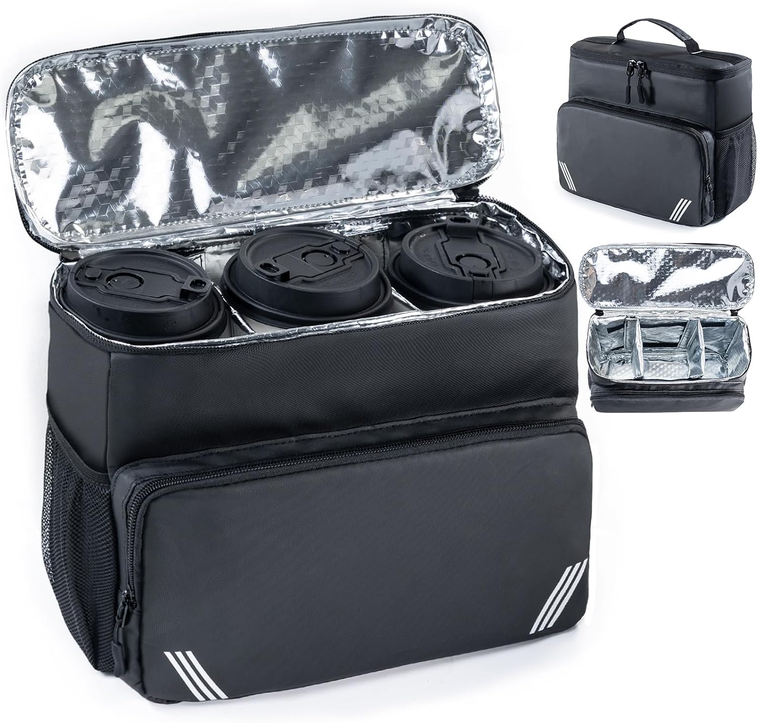 Amazon.com: FRECOLSH Reusable Drink Carrier with Handle - 3 Cup ...
