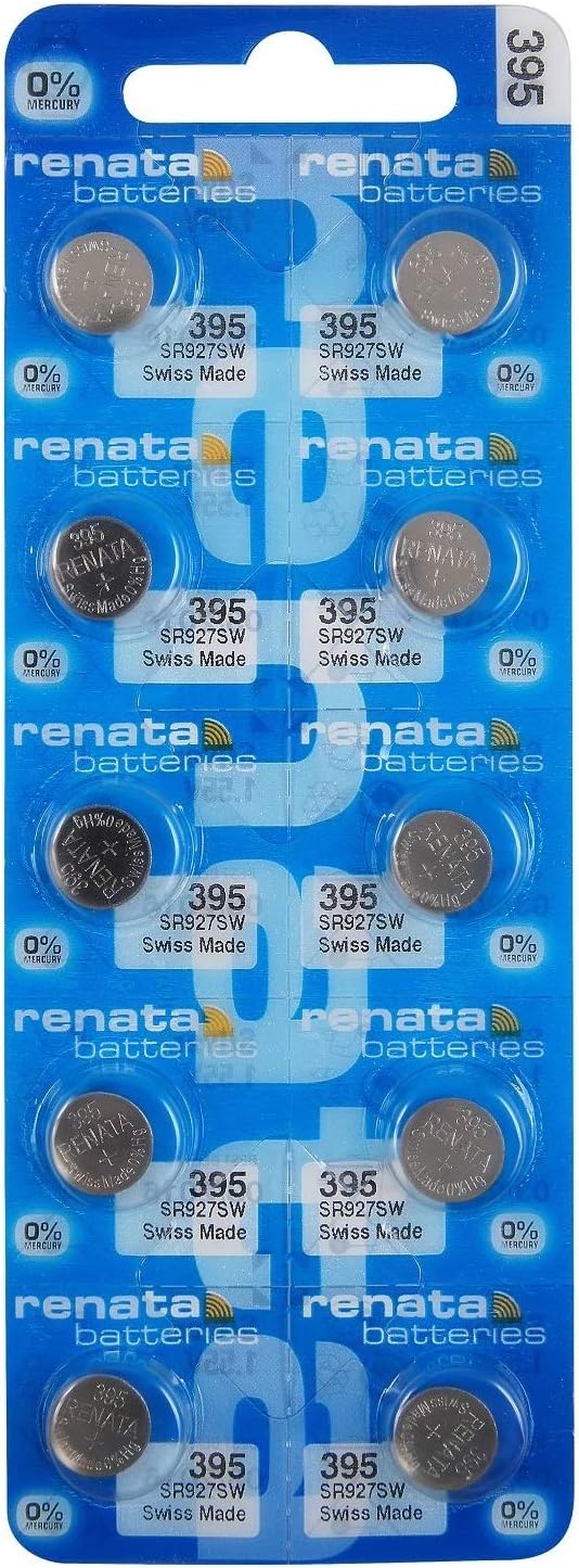 Renata 364 SR621SW Watch Battery Pack of 10 Silver Oxide: Amazon.co.uk ...