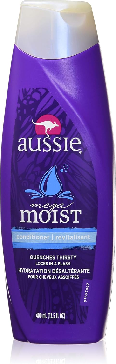 Aussie Conditioner Mega Moist 13.5 Ounce (399ml) (2 Pack) : Buy Online ...