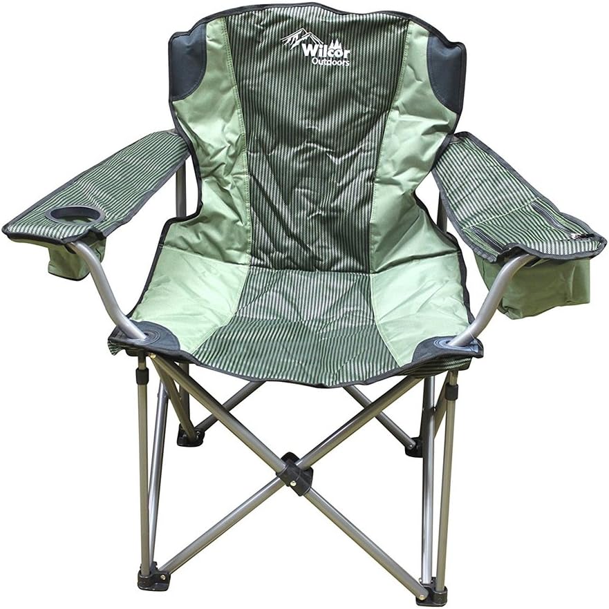 Amazon.com: Wilcor Big & Tall King Size Chair with Carry Bag : Home ...