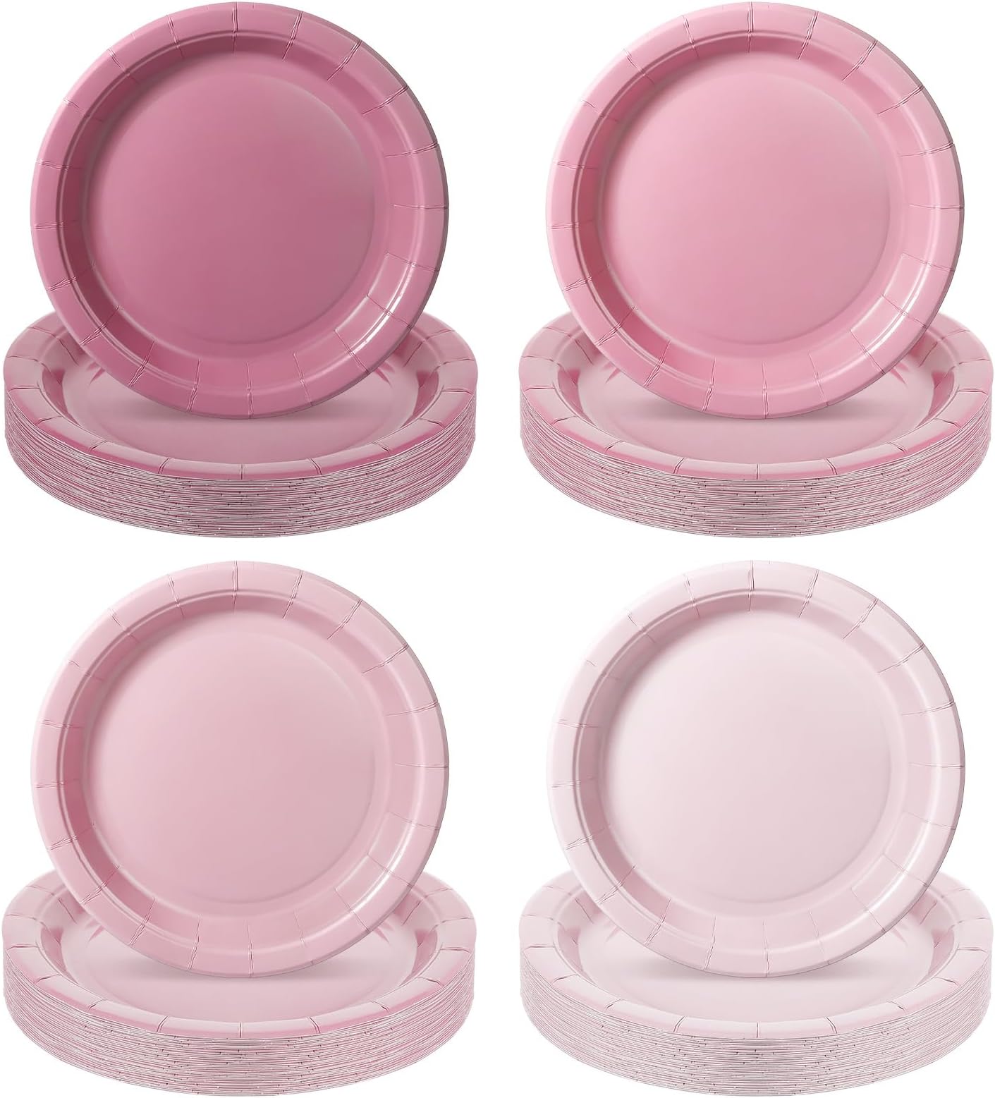 Amazon.com: Party Dimensions Disposable Party Paper Plates - 9" | Pink ...