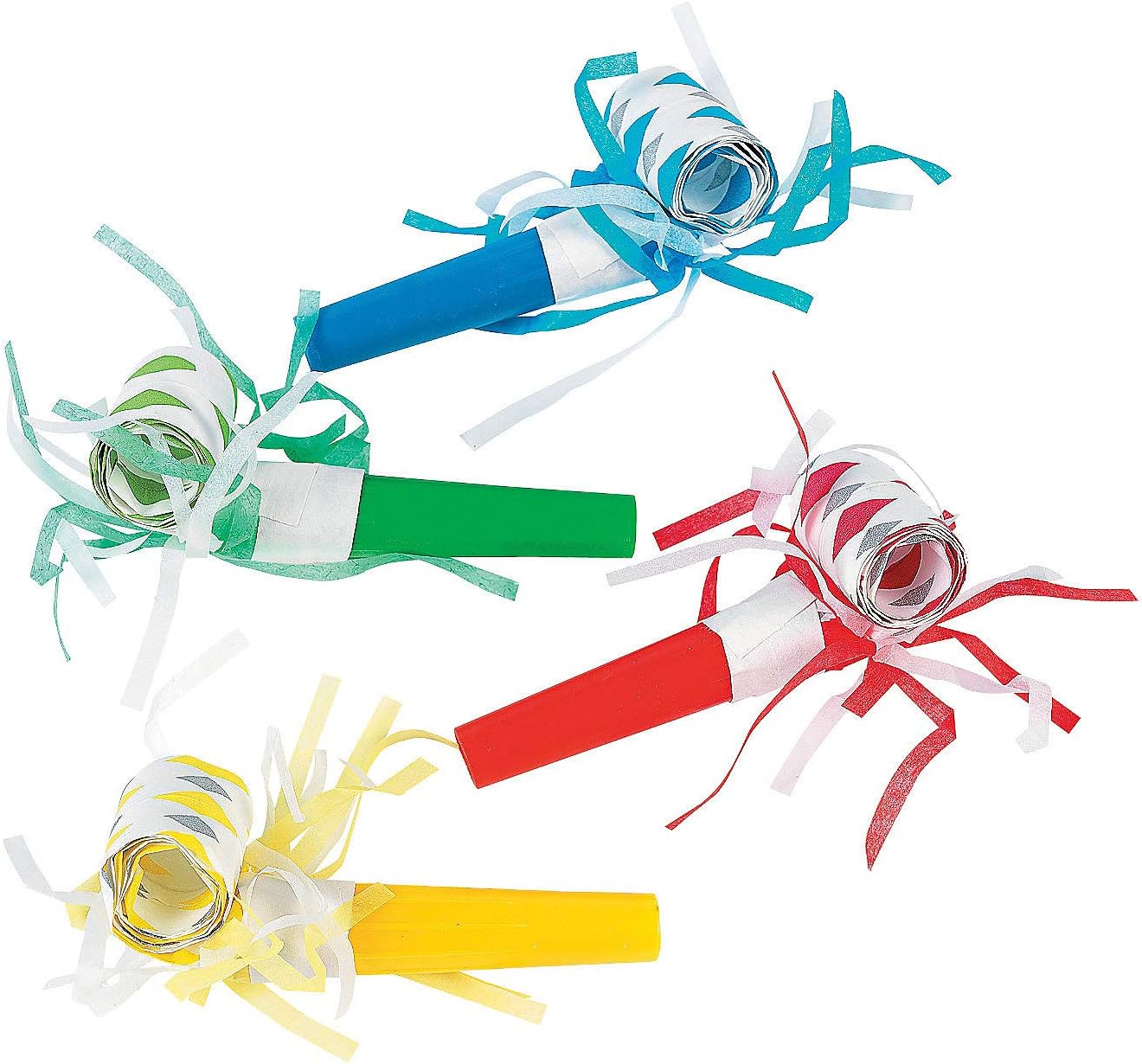 Amazon.com: Fun Express - Paper Blowouts W/fringe (6dz) for Party ...