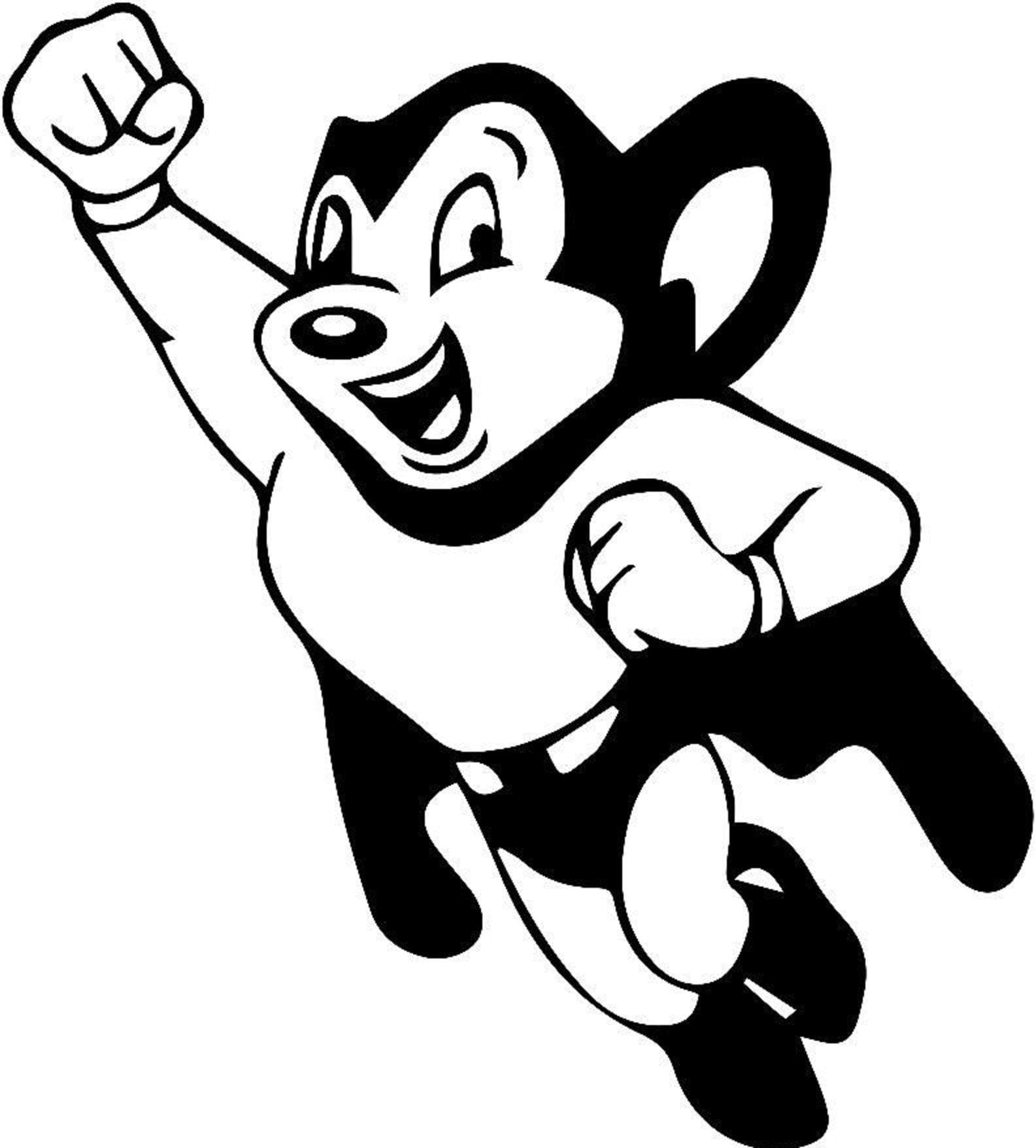 Amazon.com: Mighty Mouse Classic Cartoon 5.5" Die Cut Decal TV Series ...