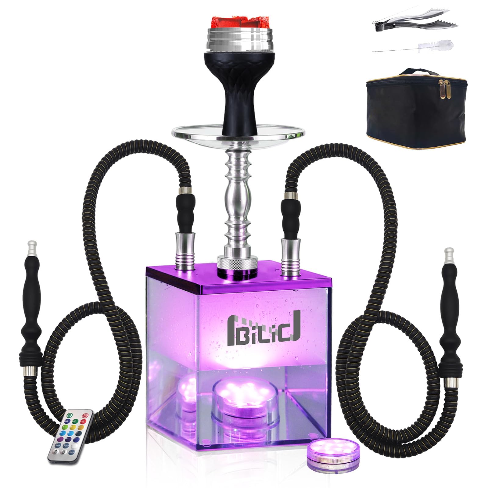 Amazon.com: Hookah Set 2 Hose Hookahs Shisha with Everything Modern ...