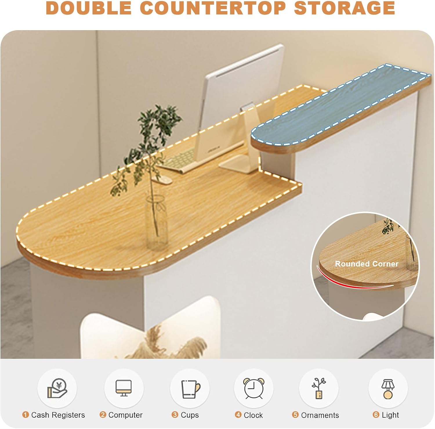 Modern Reception Desk with Counter Front Desk with Philippines | Ubuy