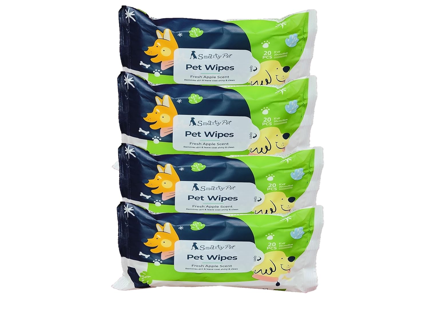 DHANAK Smarty Pet Wet Wipes For Dogs,Cats,Puppies Etc,20 Sheets Pack ...