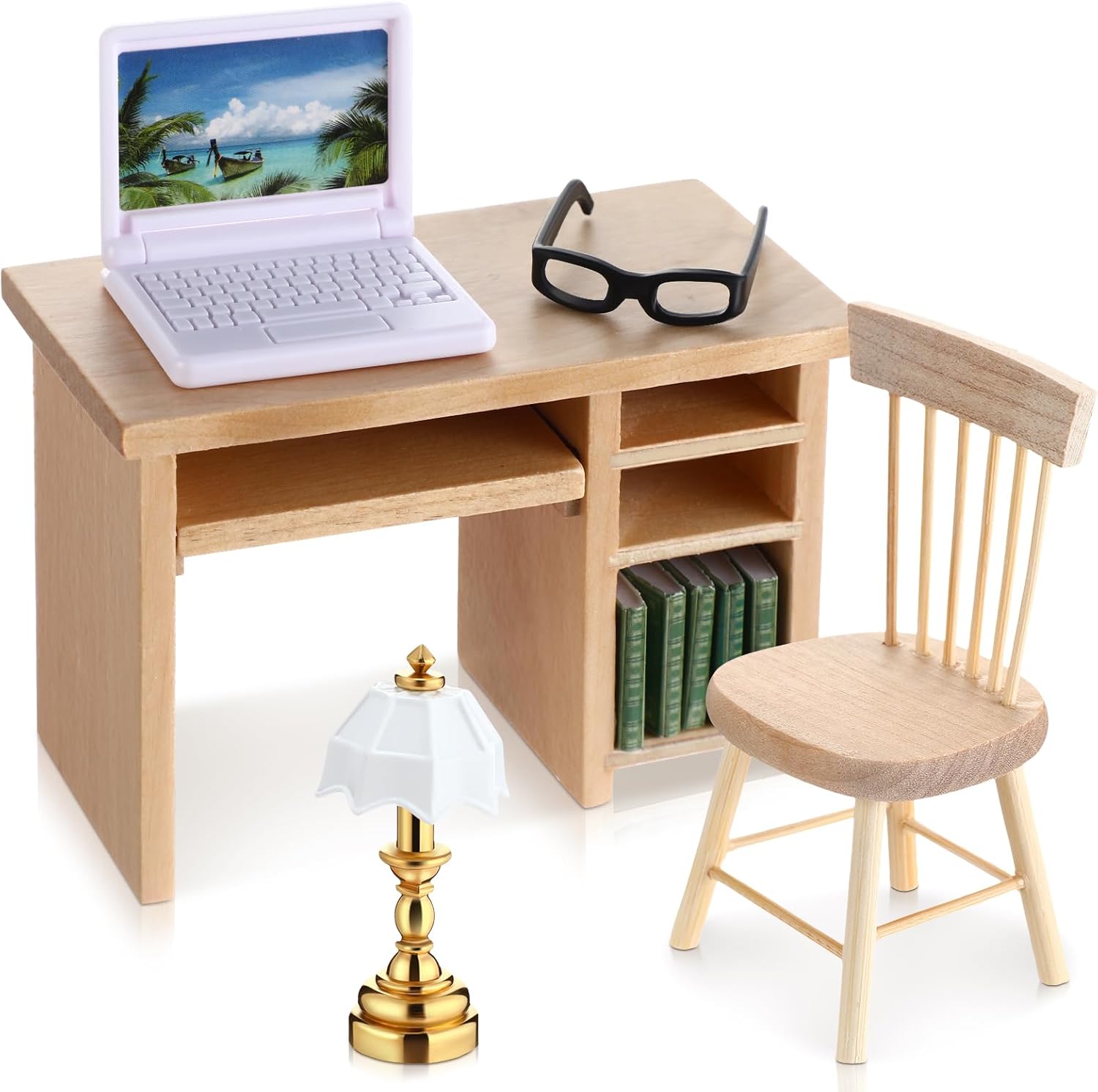 Amazon.com: 10 Pcs Miniature Dollhouse Furniture Accessories Include ...