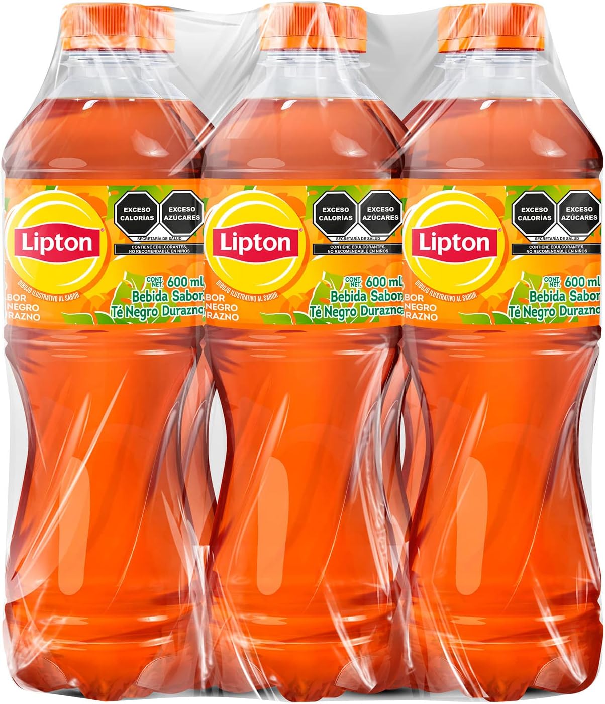 Lipton Bebida de Té Helado Embotellado con Sabor a Durazno, Botellas de ...