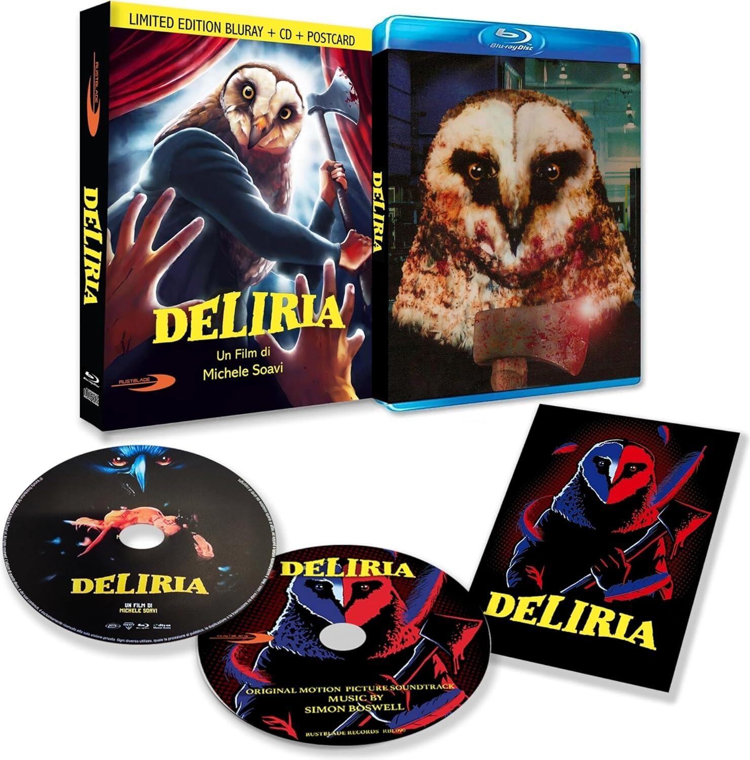 Deliria, Blu-Ray, CD, Postcard in Slipcase Nobilitato: Amazon.it: Simon ...