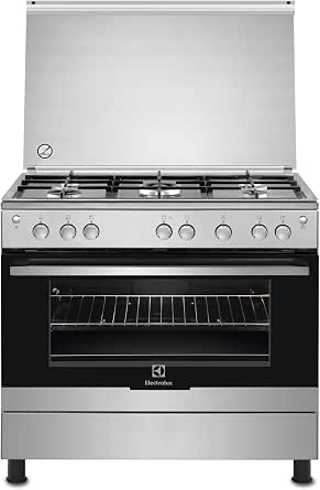 Electrolux 90x60cm Freestanding Cooker, Full Gas Cooking Range with 5 ...