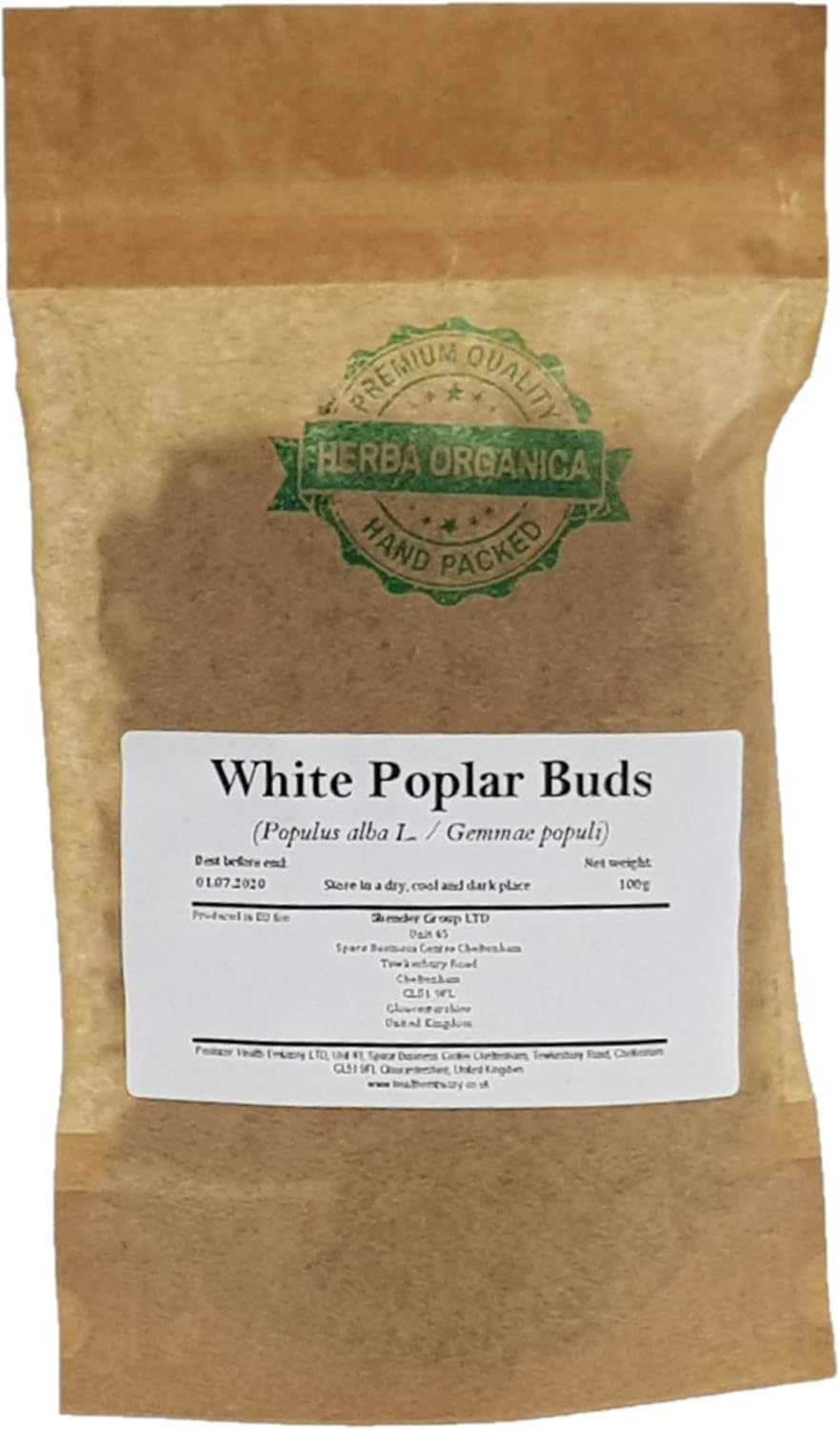 Herba Organica White Poplar Buds - Populus Alba L - Herbal Tea (100g ...