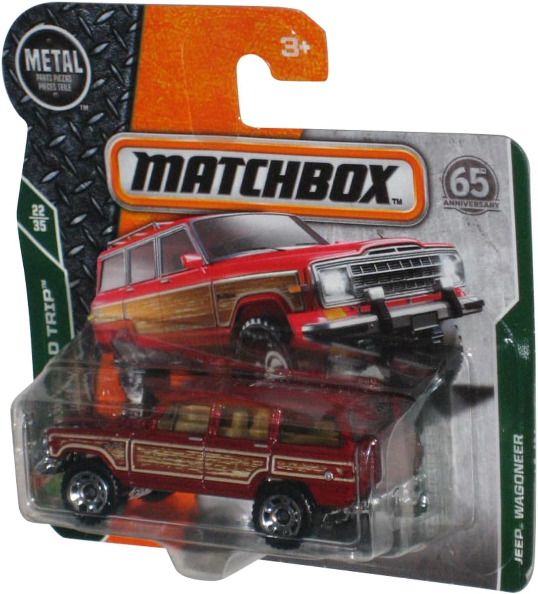Amazon.com: Matchbox Jeep Wagoneer, MBX Road Trip 22/35 [red] : Toys ...