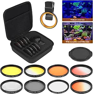 Amazon.com: Coral Lens Aquarium Reef Filter Lens Kits for Phone 8 Coral ...