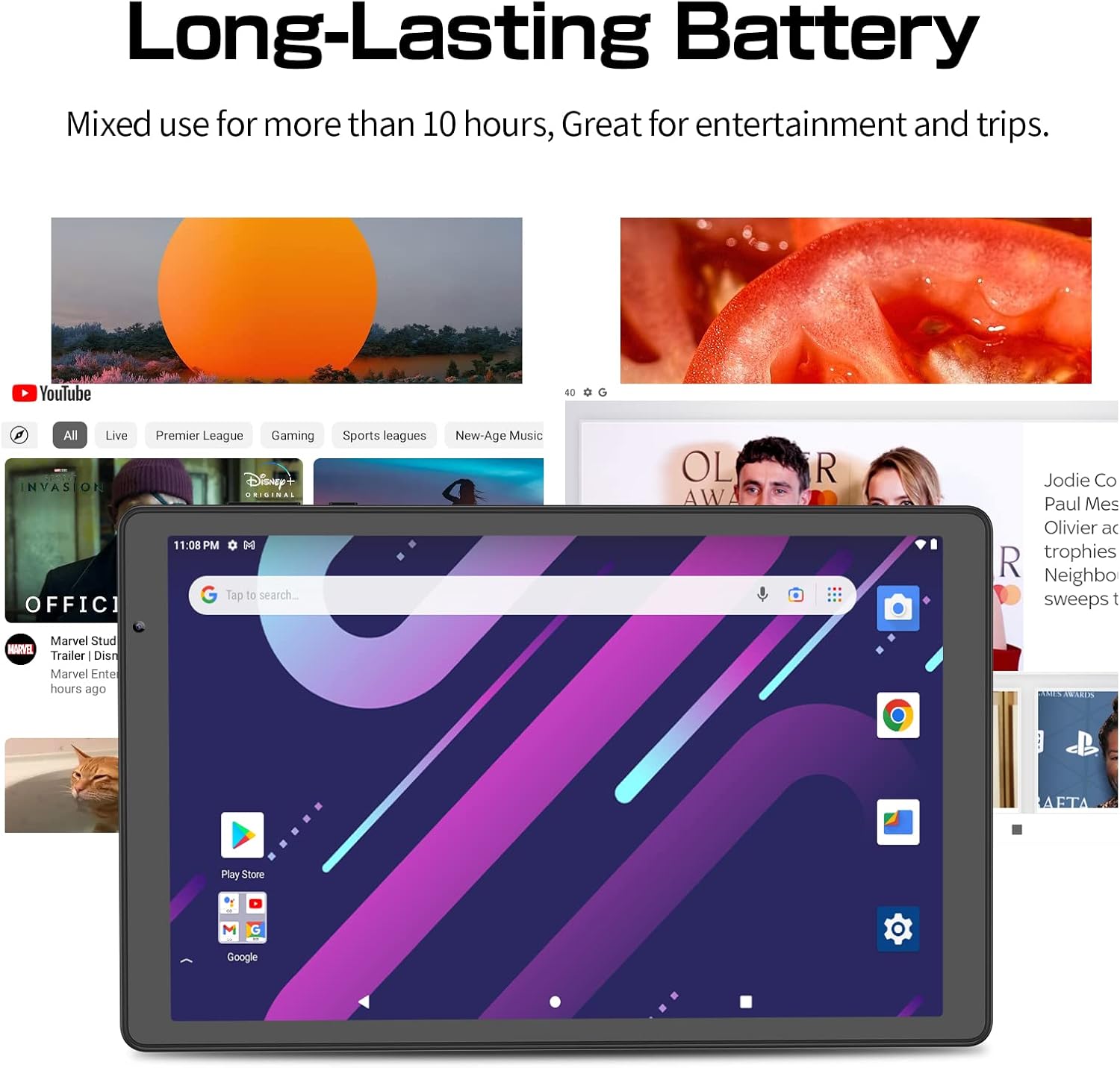 PRITOM TAB 10 Tablet 10 inch Android 12 Tabletas 32GB, Quad-Core 1.6Ghz ...