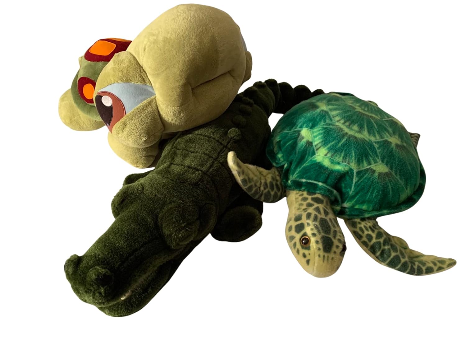 Amazon.com: Weighted stuffed animal, large alligator or turtle with 5 ...