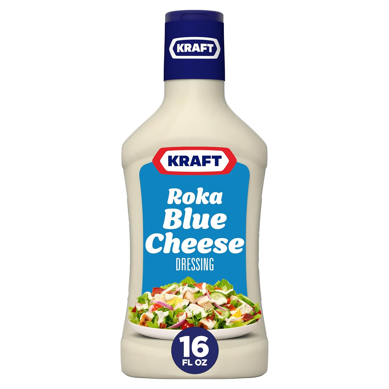 Amazon.com : Kraft Roka Blue Cheese Dressing, 16 fl oz Bottle : Grocery ...