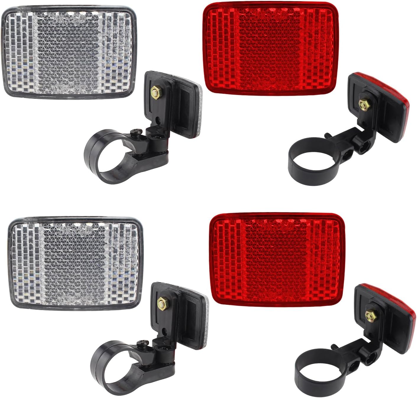 Amazon.com : Helonge Bike Reflectors,Bicycle Reflectors,2 Pair Bike ...