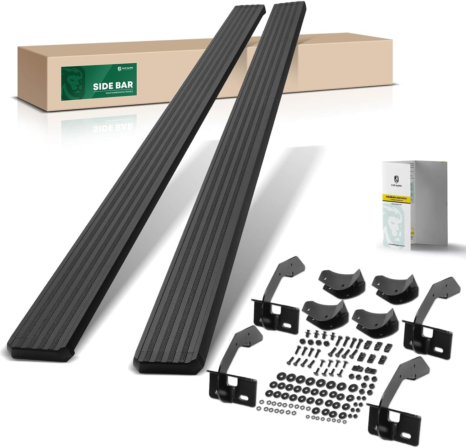 Amazon.com: YHTAUTO 5 Inch Running Boards Side Steps Compatible with ...