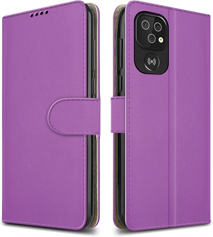 PIXFAB For Doro 8100 Leather Phone Case, Magnetic Closure Full ...