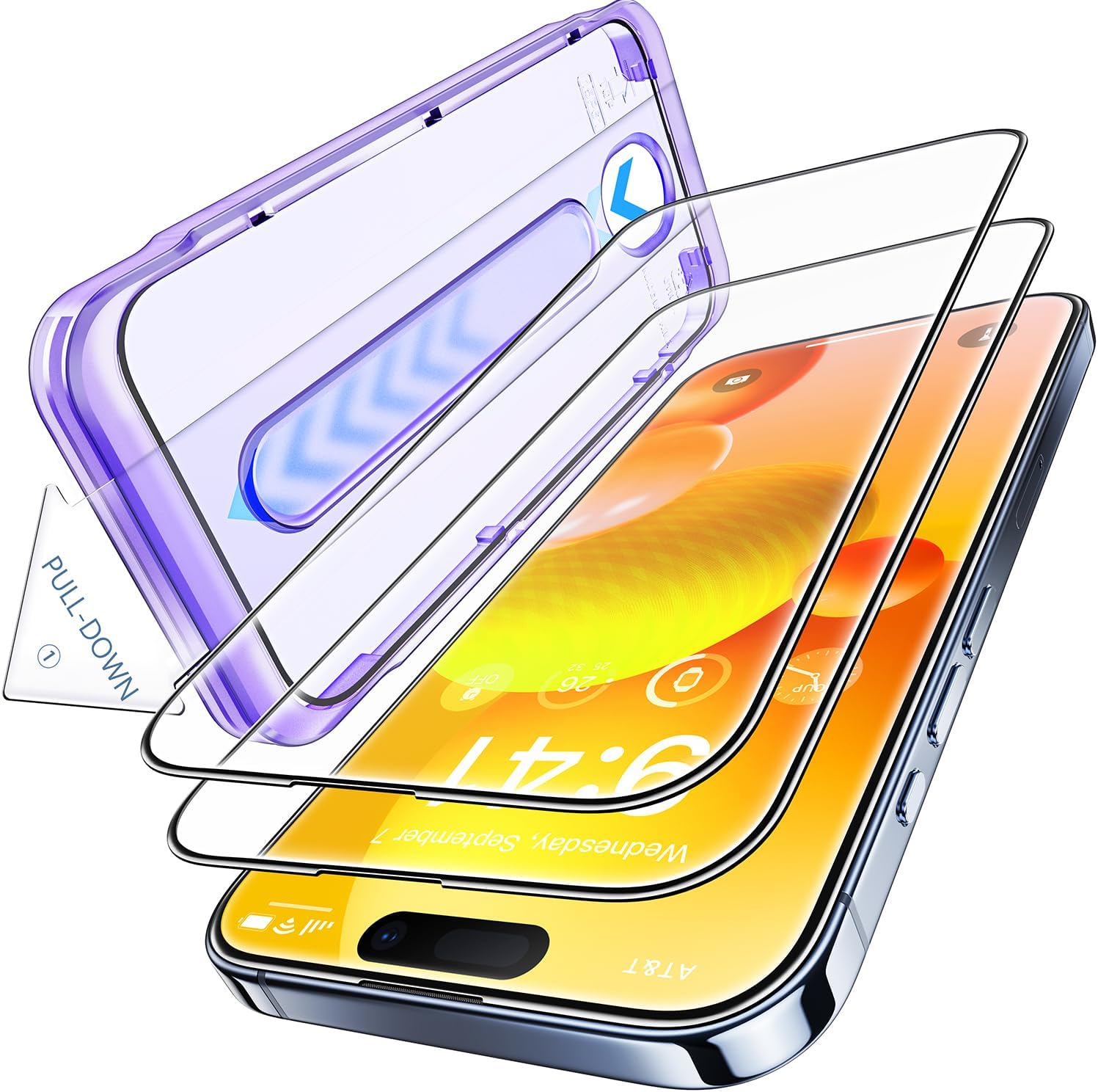 Amazon.com: Opxyl Unbreakable 9H+ Glass for iPhone 15 Pro Screen ...