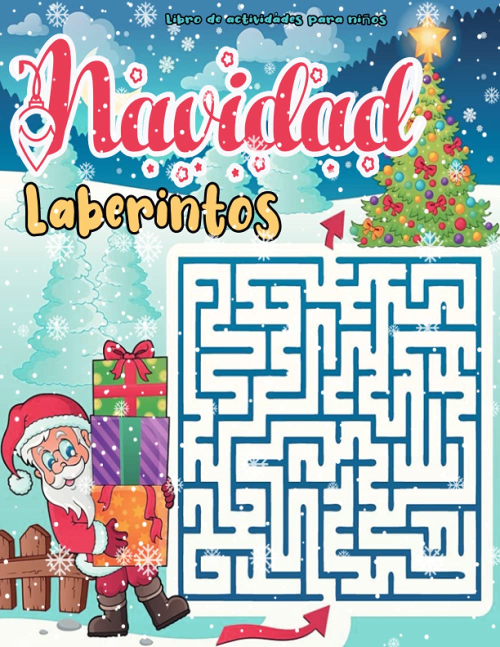 Buy Navidad laberintos: Navidad Desafío Laberintos | Para niños 4-8 ...