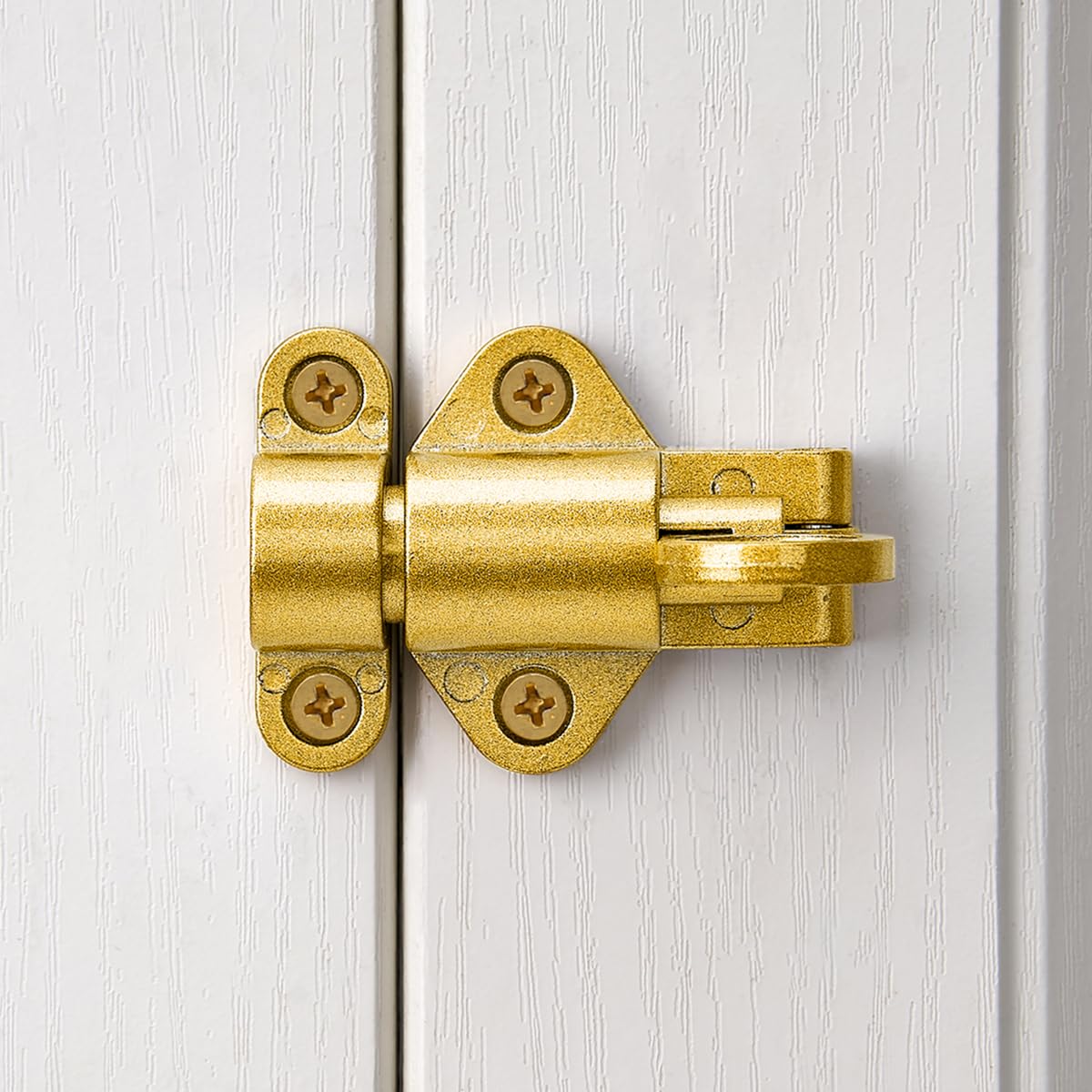 Snapklik.com : Wocoe 5 Packs Gold Self-Closing Spring Door Locks ...