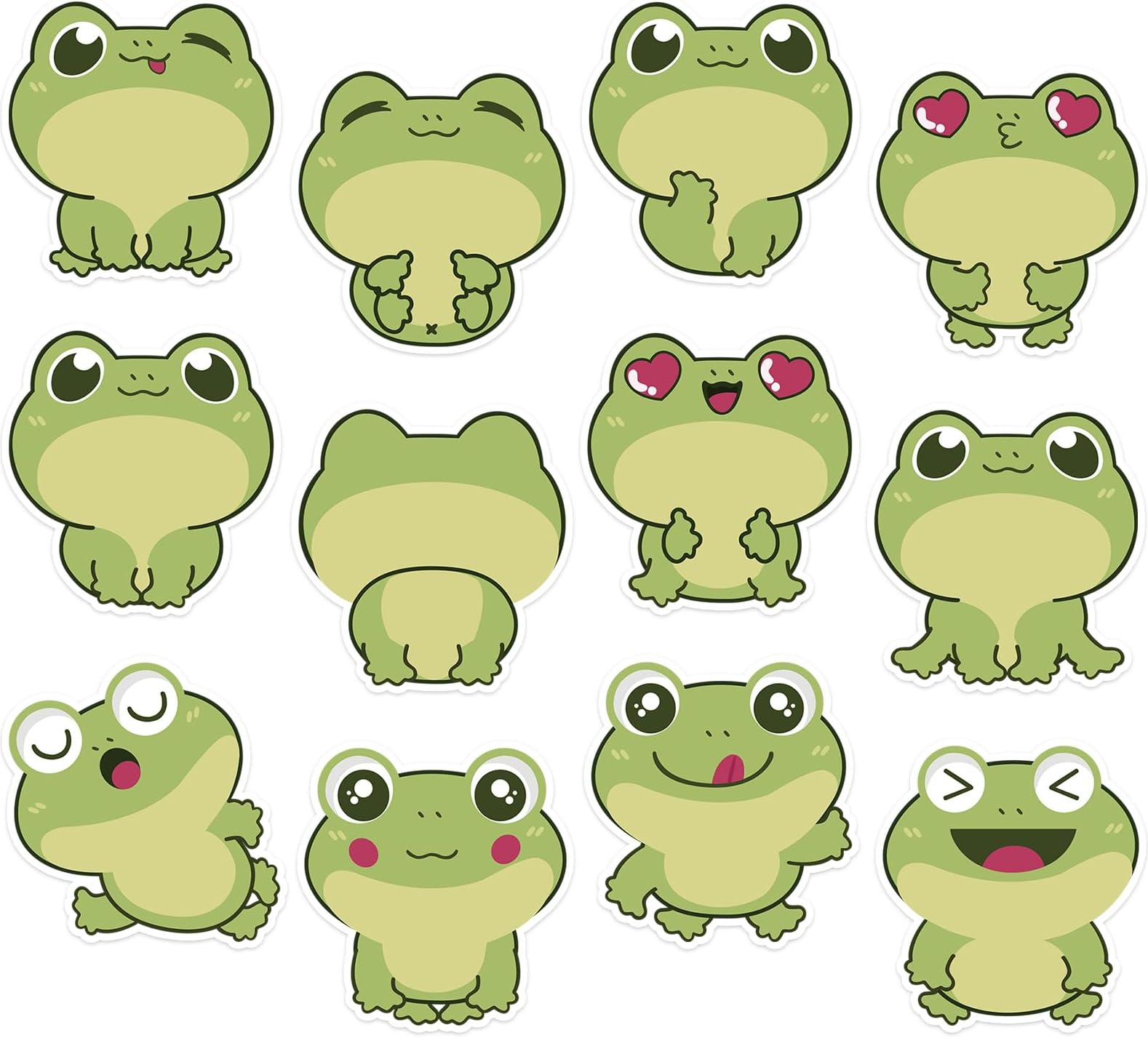 Amazon.com : 600Pcs Frog Sticky Notes, Cute Cartoon Frog Self-Stick ...