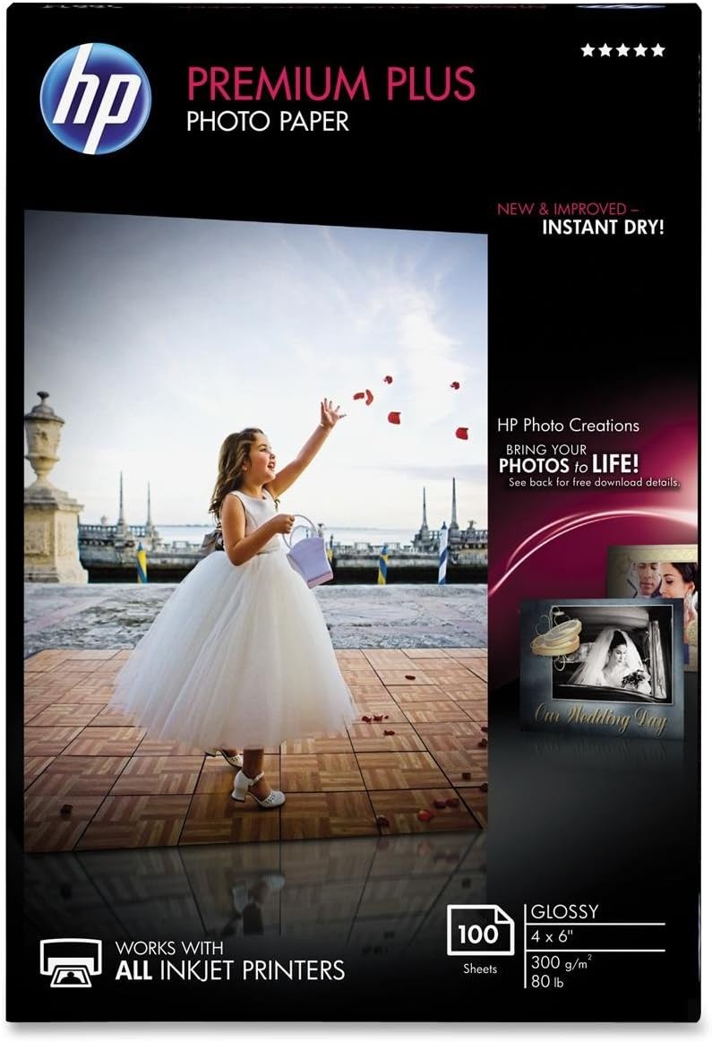Amazon.com : HP Premium Plus Photo Paper (Q5519A) : Photo Quality Paper ...