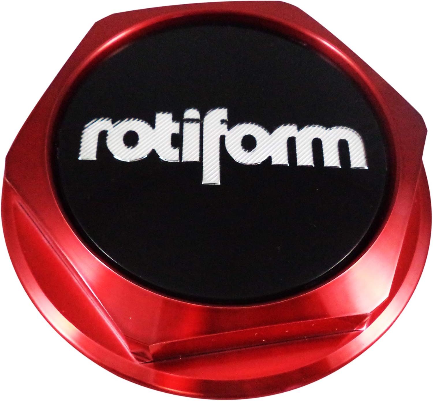 Amazon.com: RotiForm Wheels Gloss Red/Black Custom Wheel Center Cap HEX ...