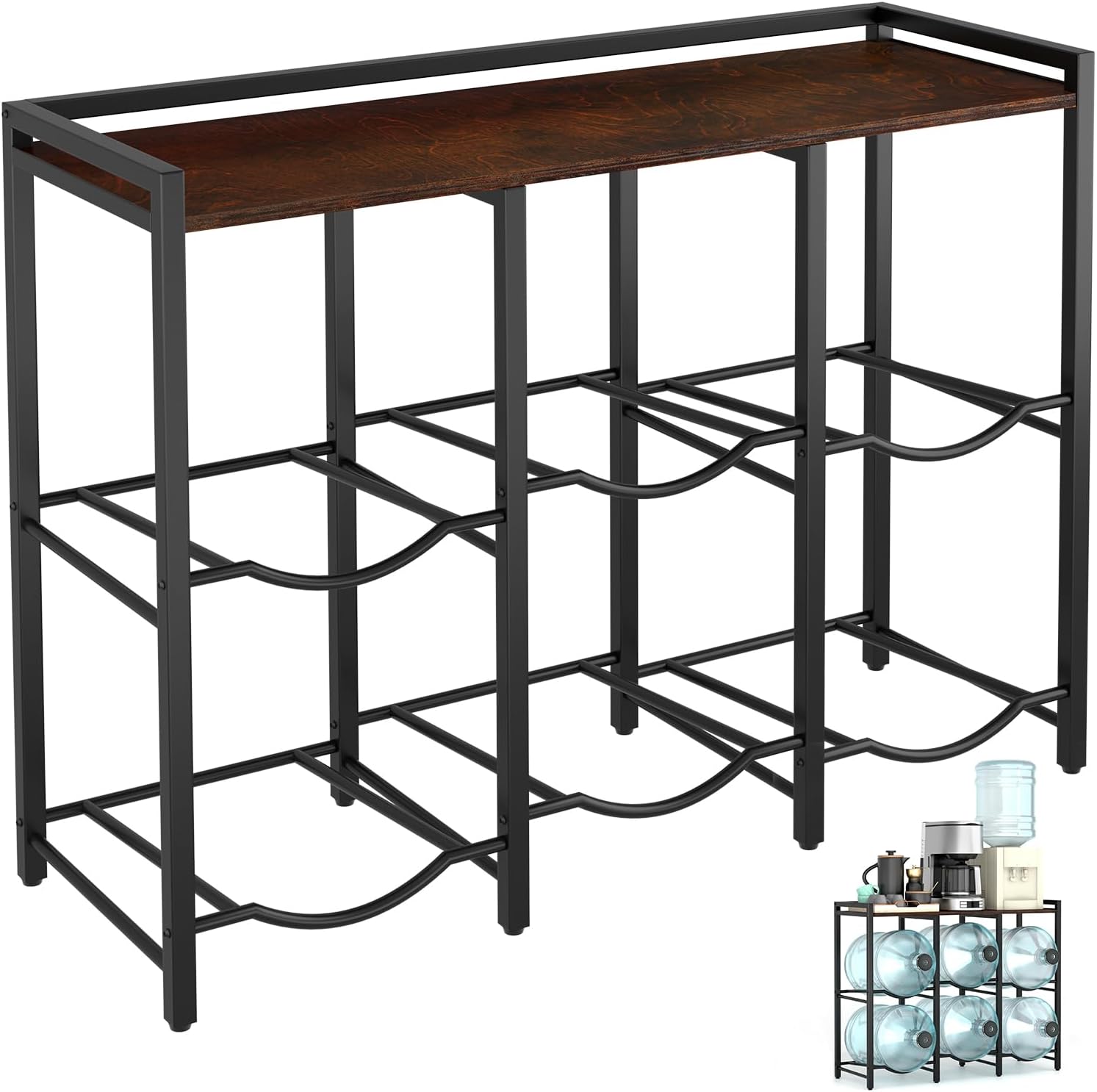 Amazon.com: HOOBRO 5 Gallon Water Jug Holder 6 Bottles, Water Jug Rack ...