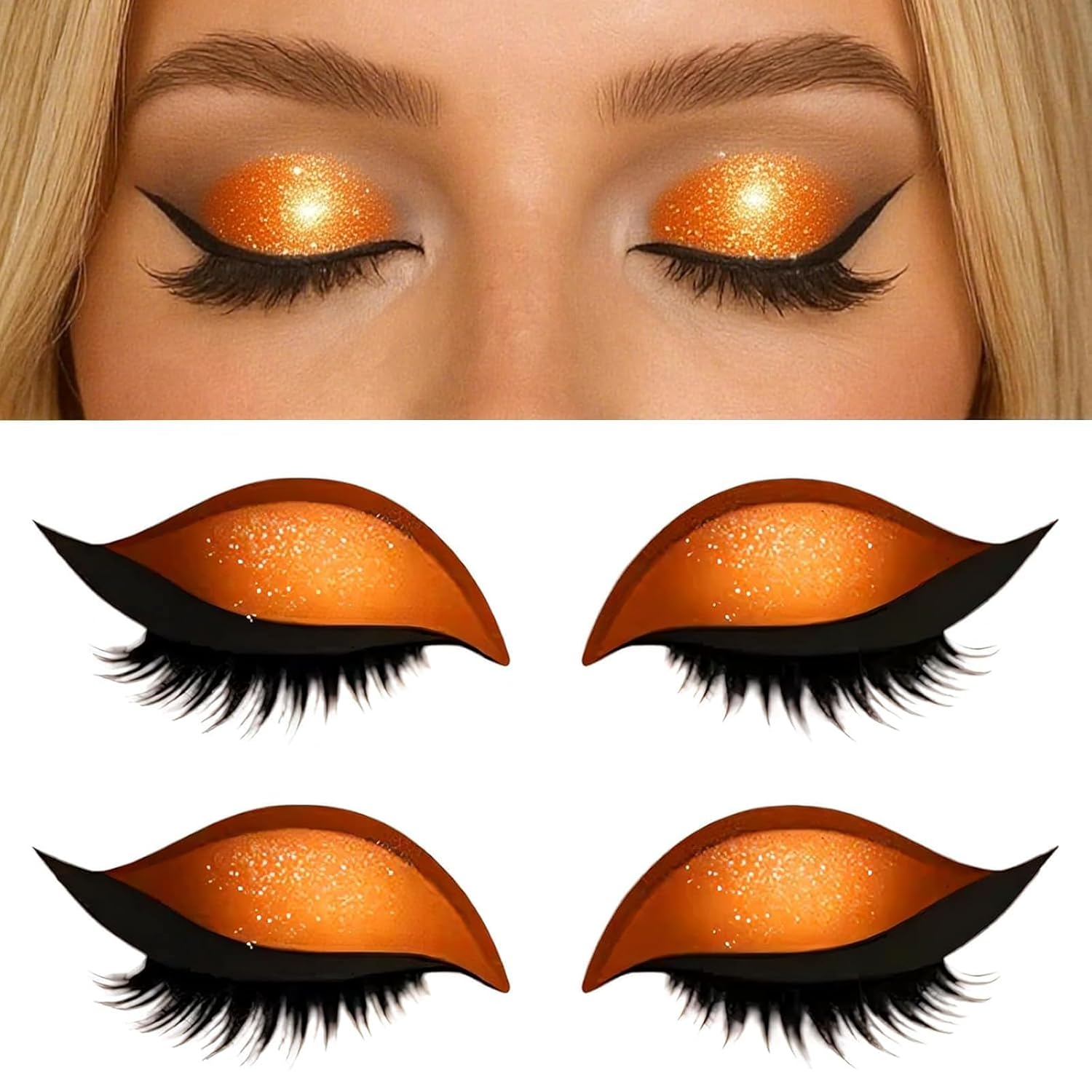 Amazon.com: Lingyun 2 Pairs Lazy Eye Shadow Eyelash Patch，Eye Shadow ...