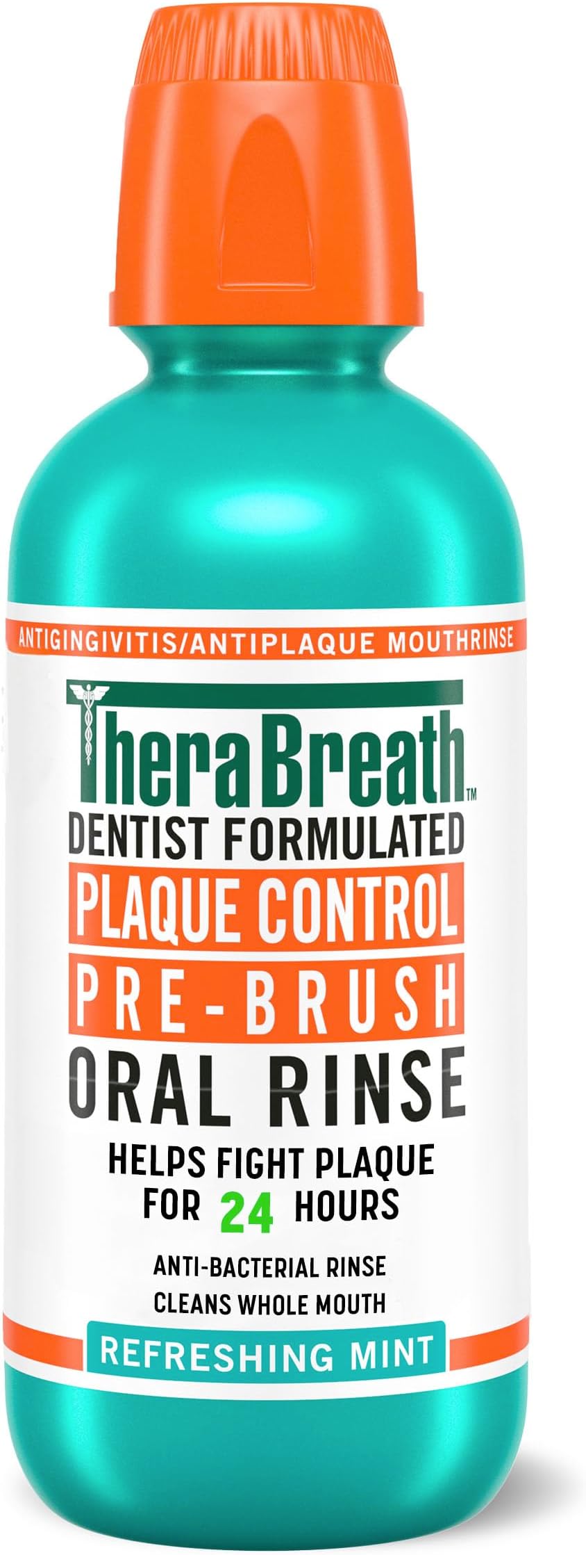Amazon.com : TheraBreath Plaque Control Pre-Brush Oral Rinse ...