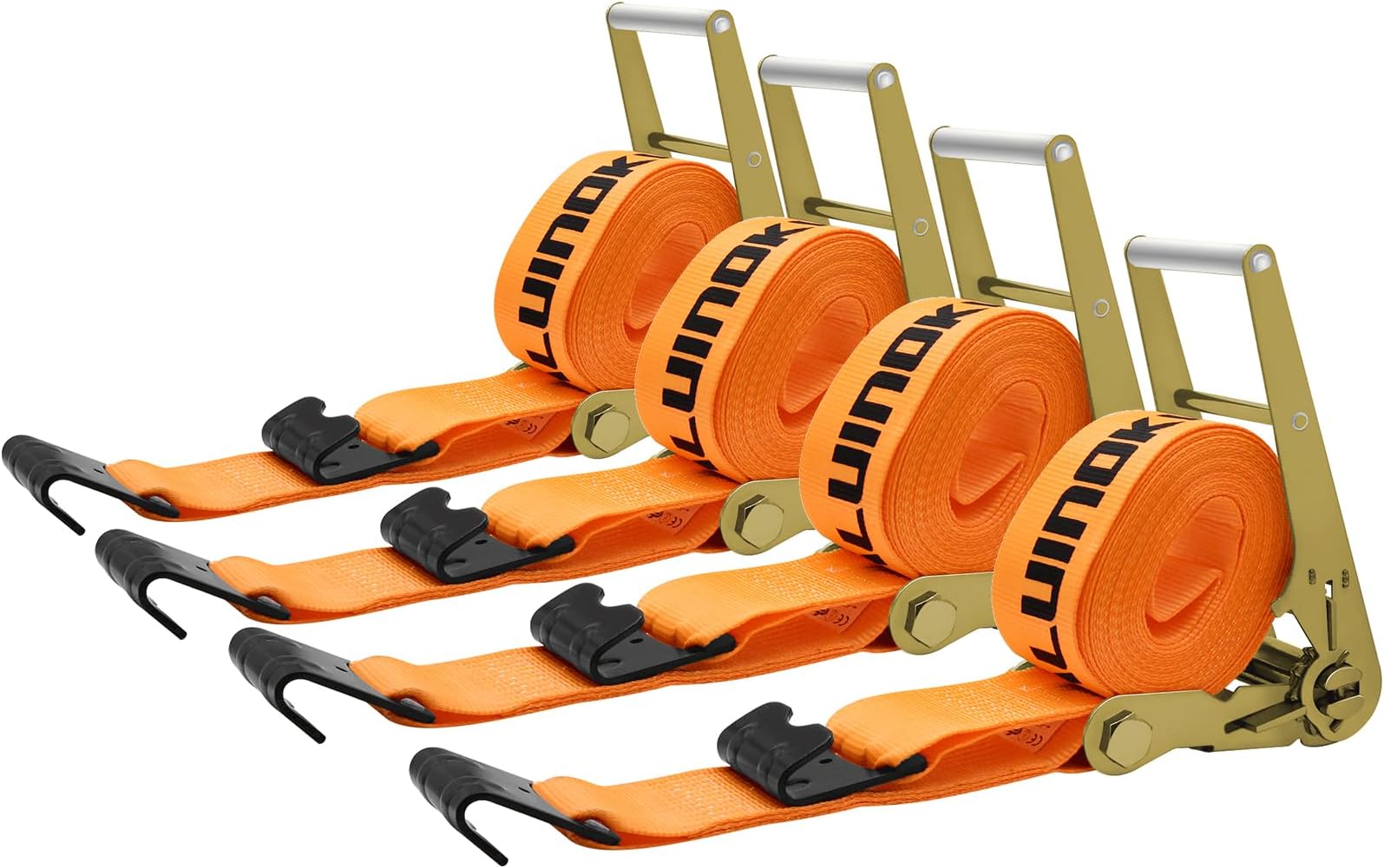 Amazon.com: SALUINOKI 4Pack 4 inch Ratchet Straps Flatbed 4x30 Truck ...