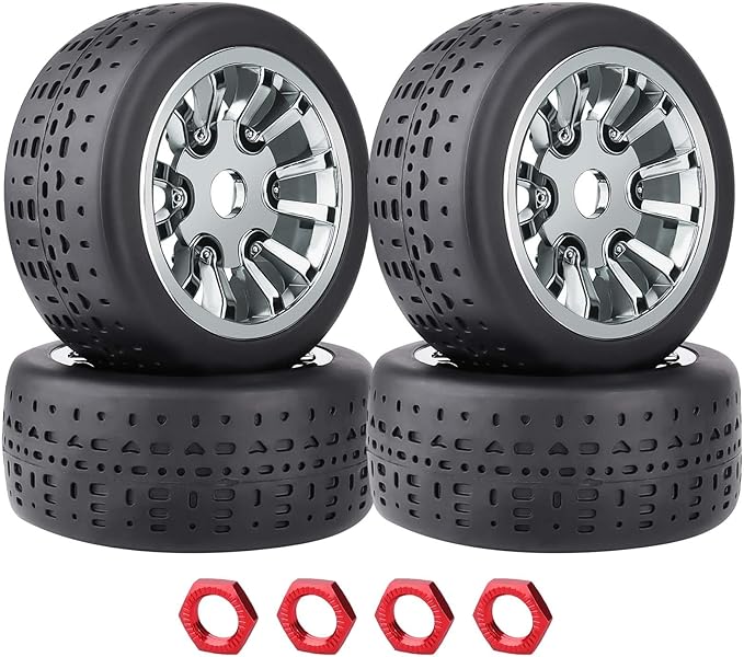 Amazon.com: HobbyPark 17mm Hex Pre Glued 42/100 2.9 Belted RC Speed ...