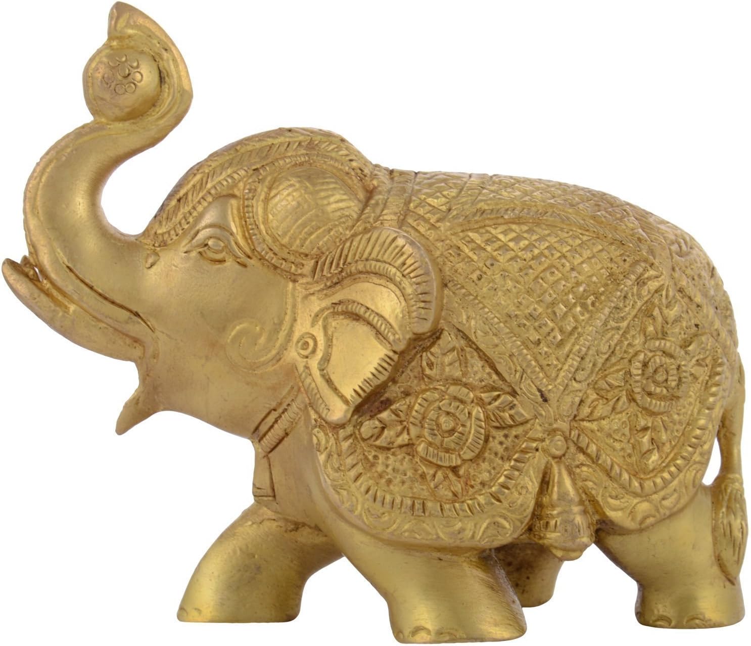Amazon.com: Idol Collections Brass Up Trunk Elephant -Hathi Showpiece ...