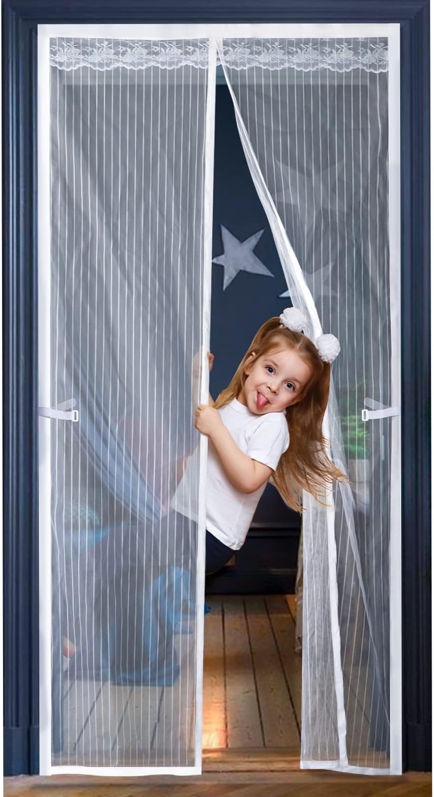 Magnetic Insect Door Screen - White : Amazon.co.uk: DIY & Tools