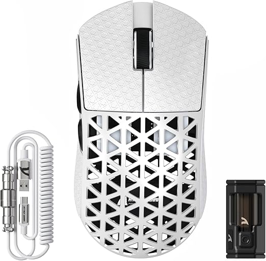 Amazon.com: ATTACK SHARK R5 Ultra Wireless Gaming Mouse,Carbon Fiber ...