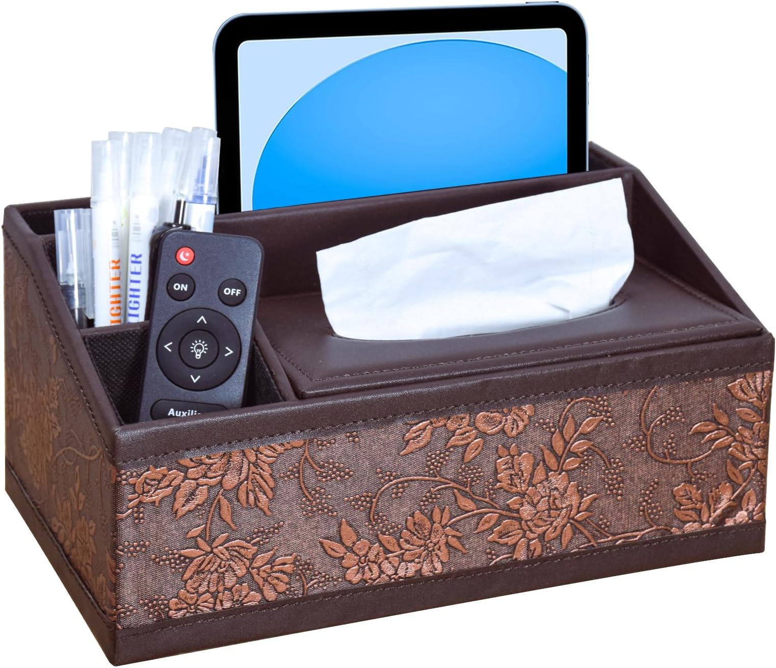 Amazon.com: Marte Vanci Leather Tissue Box Cover Rectangular ...