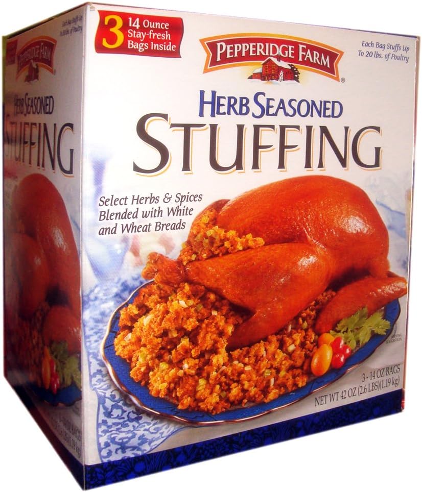 Amazon.com : Pepperidge Farm Herb Seasoned Classic Stuffing, 16 Oz ...