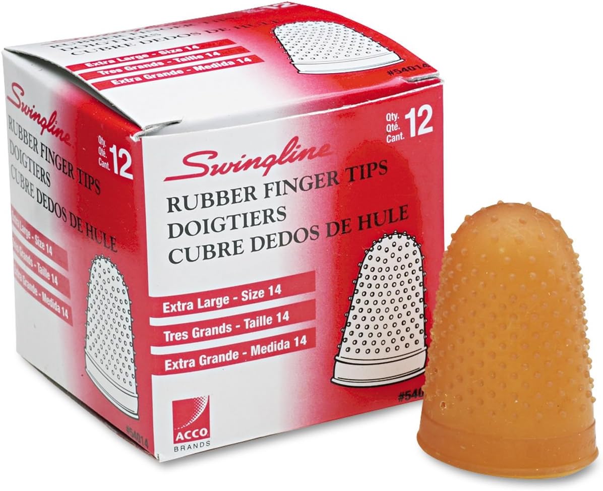 Amazon.com : Swingline Rubber Finger Tips, Finger Cots, Extra Large ...
