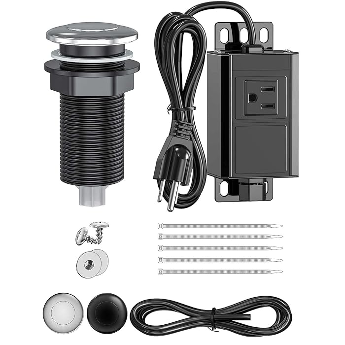 Buy Garbage Disposal Air Switch, 2.75" Sink Top Push Button Switch ...
