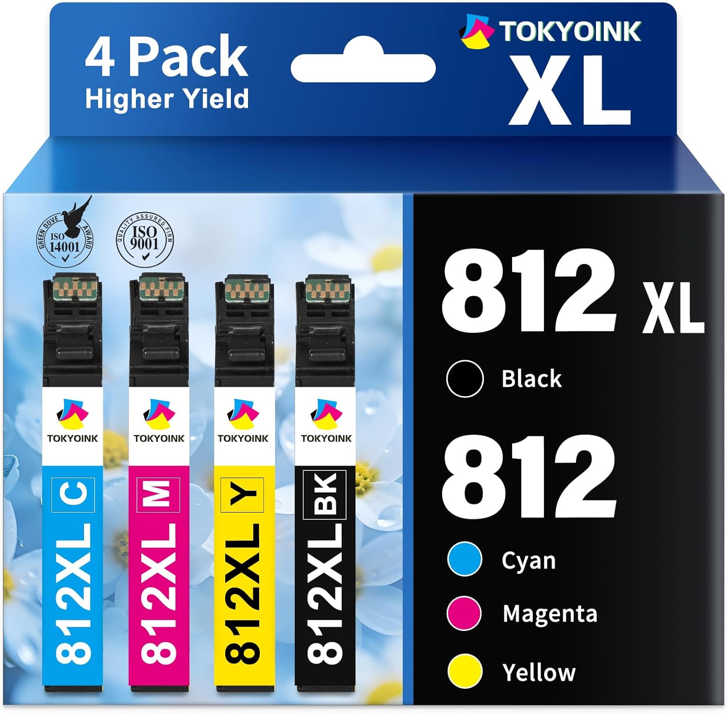 Amazon.com: TOKYOINK 812XL 812 Replacement for Epson 812XL Ink Cartridge Combo Pack 812 XL Ink ...