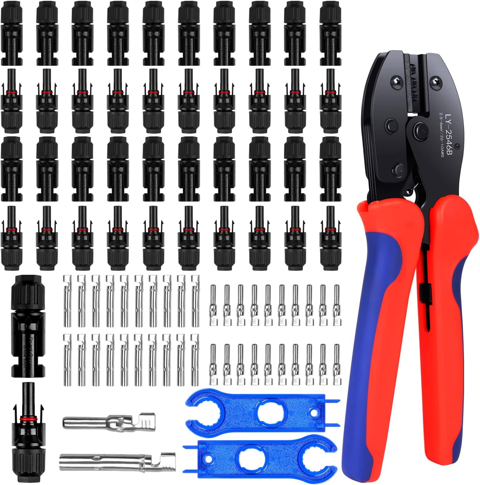 Amazon.com: Karidge Solar Cable Connector-Crimping Tool Kit,20 Pairs ...