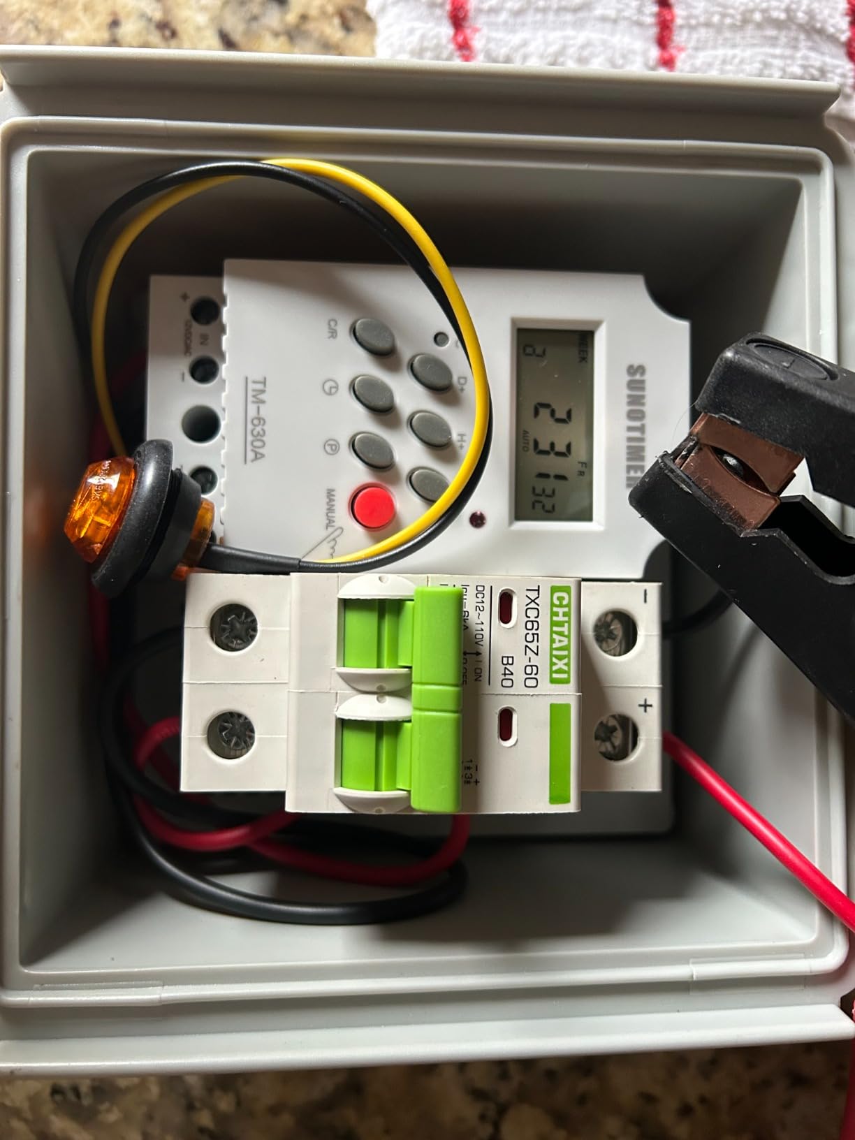 Amazon.com: TM630A 12V DC Mini LCD Digital Microcomputer Control Power ...