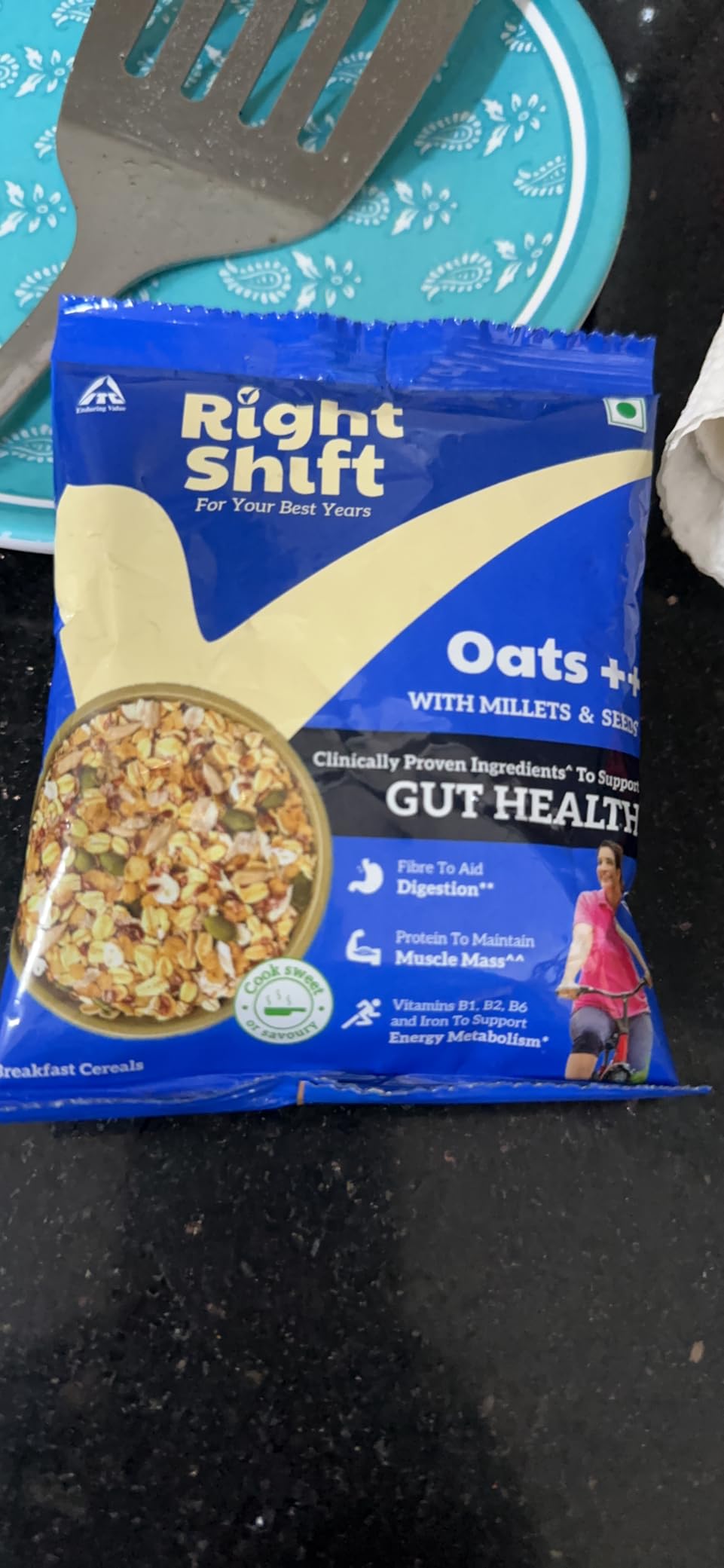 ITC Right Shift Oats++. 40g | Rolled Oats, Millets, Seeds | High ...