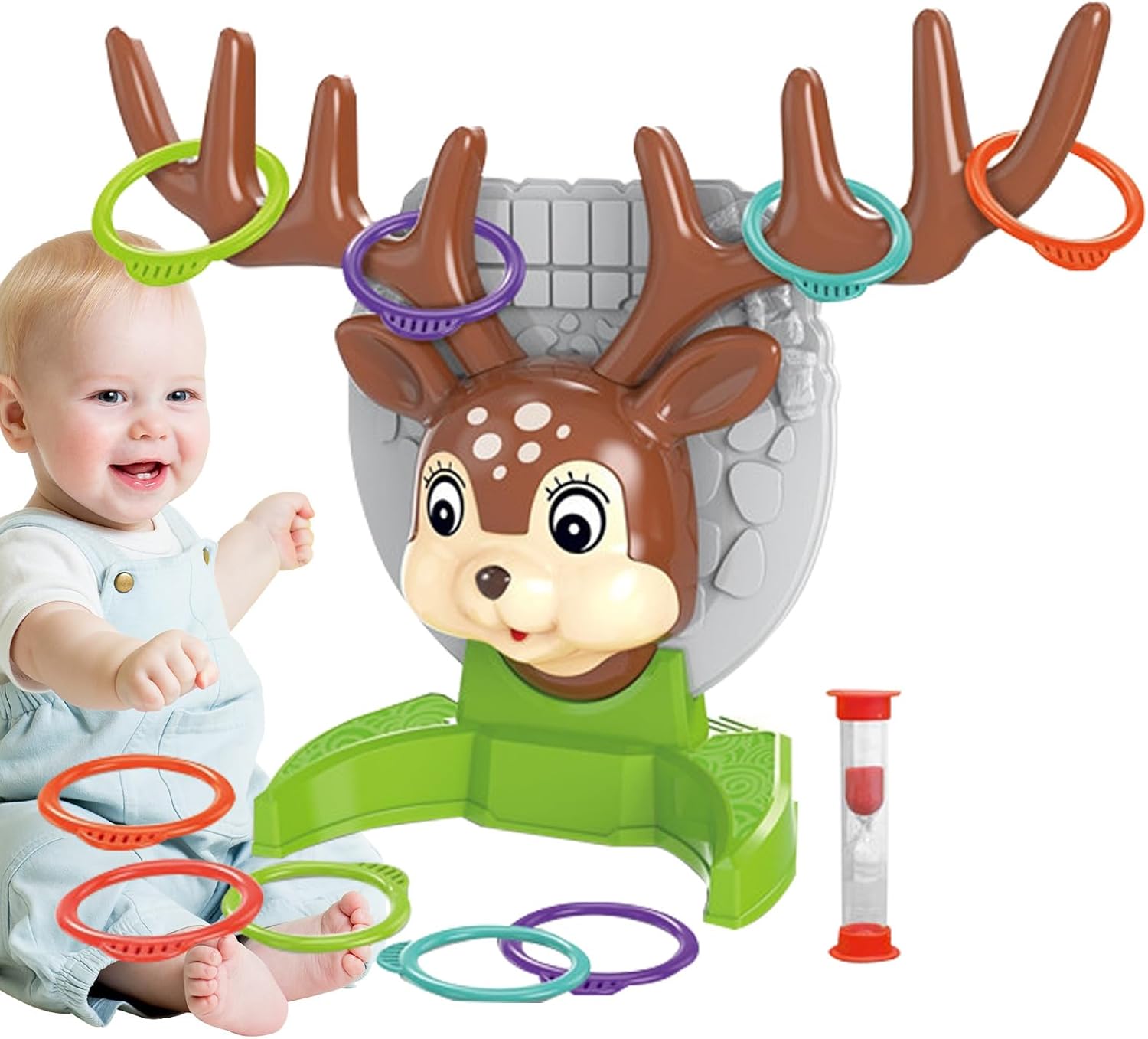 Deer Pong Game, Fun Family Game, Holiday Party Games for Kids, 2 Styles ...