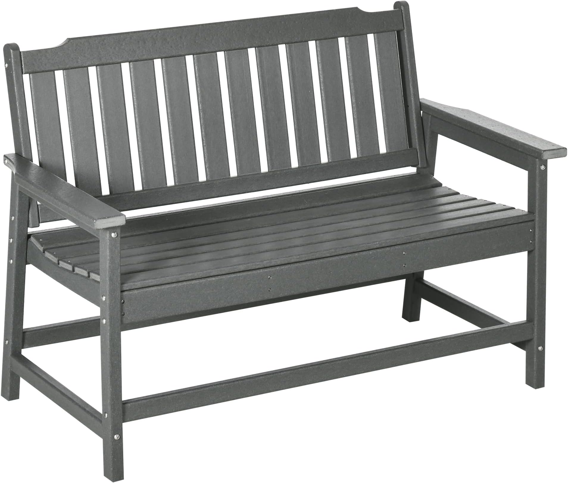 Amazon.com: Outsunny Outdoor Bench, 2-Person Park Style Garden Bench ...