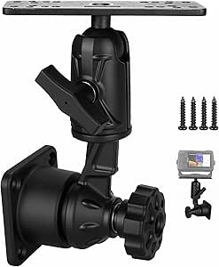 Amazon.com: Velpaw Aluminium Fish Finder Mount, 7.32" Heavy Duty Swing ...