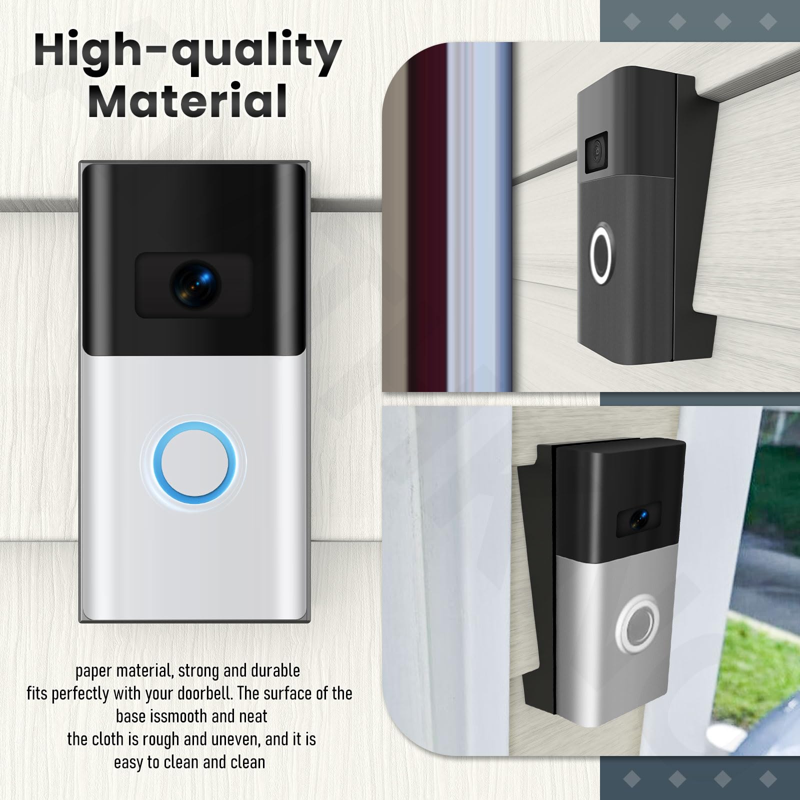 Snapklik.com : AMTHKNO Video Doorbell Vinyl Siding Mounting/Adapter ...